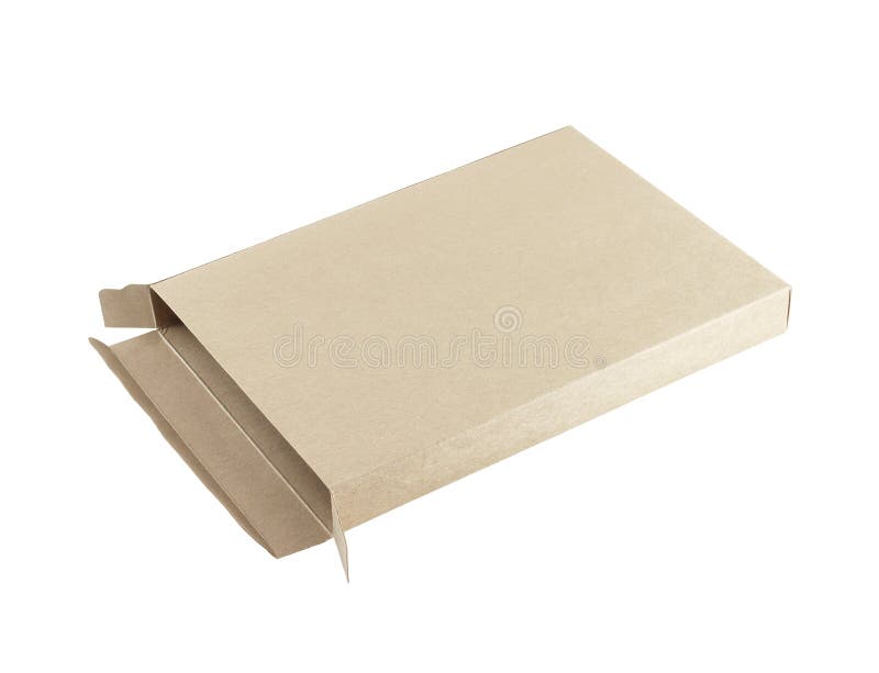 Open Empty Single Pink Gift Box with Lid Floating Isolated on White ...