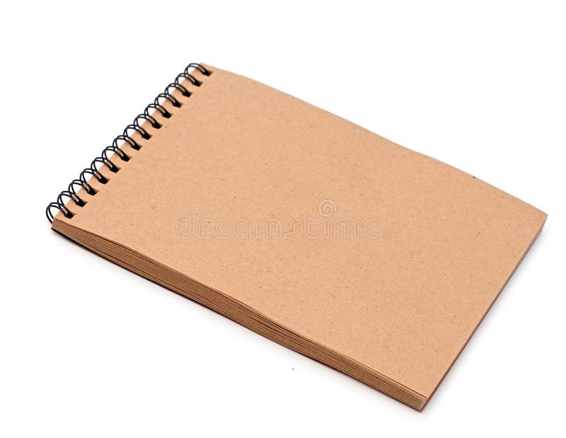 Recycled paper notebook stock photo. Image of note, isolated - 31110186