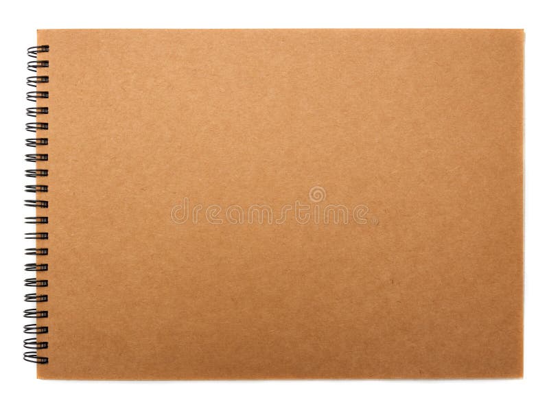 Recycled Paper Notebook Front Cover Stock Image - Image of book, front ...