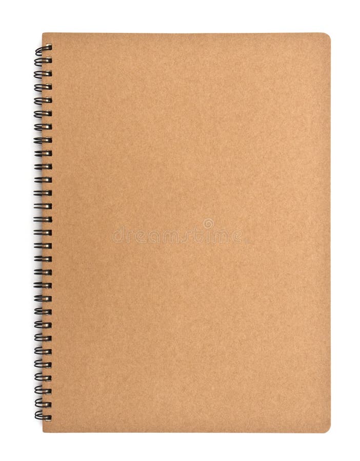 Recycled Paper Notebook Front Cover Stock Image - Image of open, diary ...