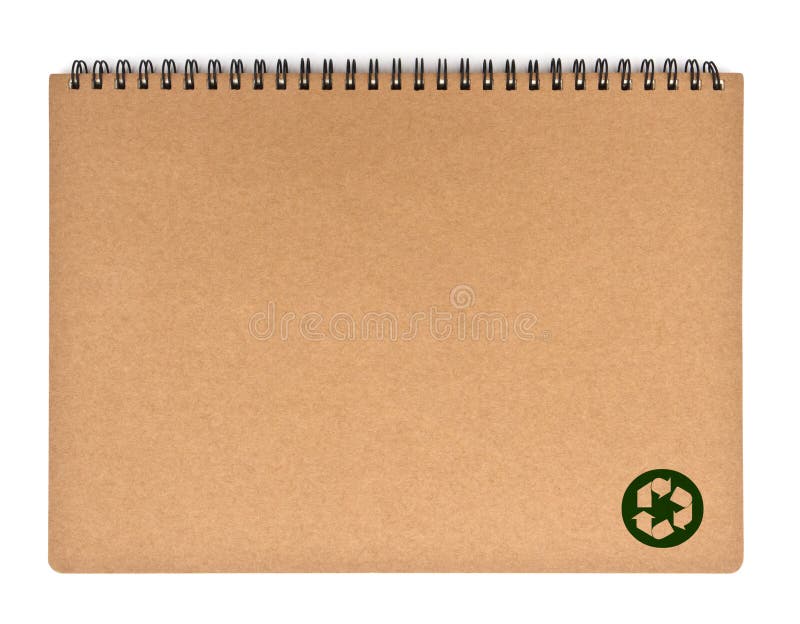 Recycled Paper Notebook Front Cover Stock Image - Image of draft, empty ...