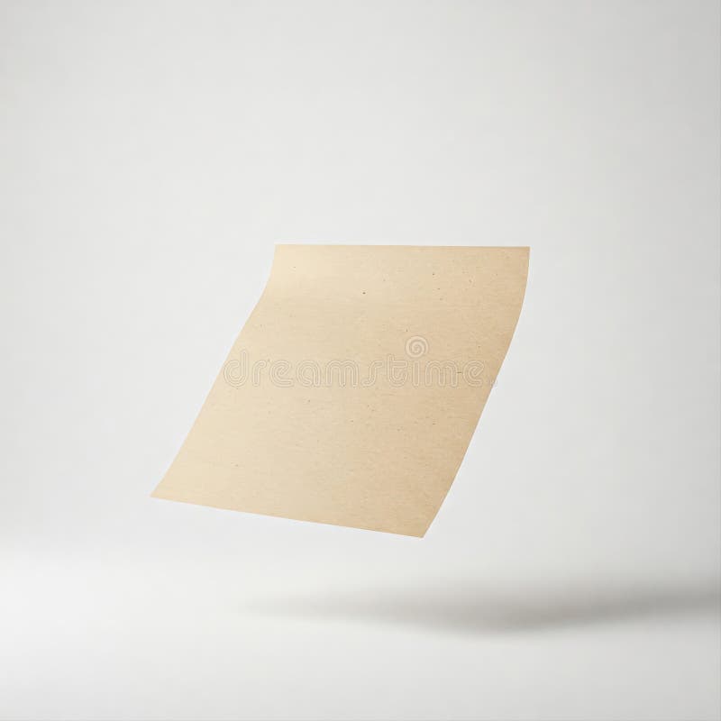 A Recycled Paper Notepad with No Markings Stock Image - Illustration of ...