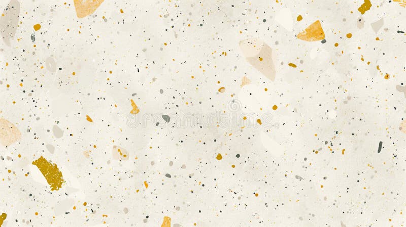 Elegant Terrazzo Texture Background Subtle Beige Gold Design Pattern ...