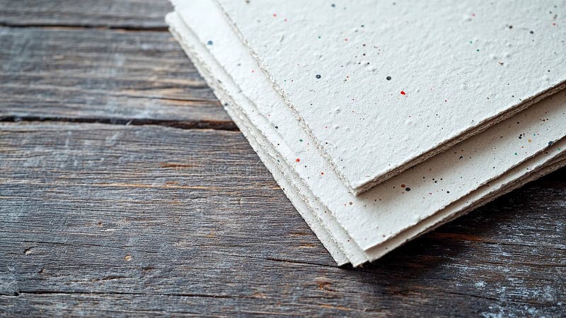 Recycled Paper with Specks Recycled Paper Featuring Visible Specks and ...