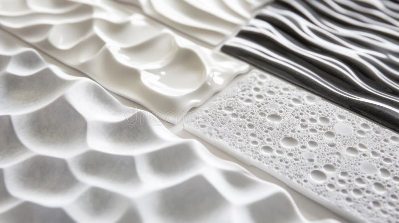 Recycled Plastic Surfaces Showcasing Intricate Patterns in Various ...