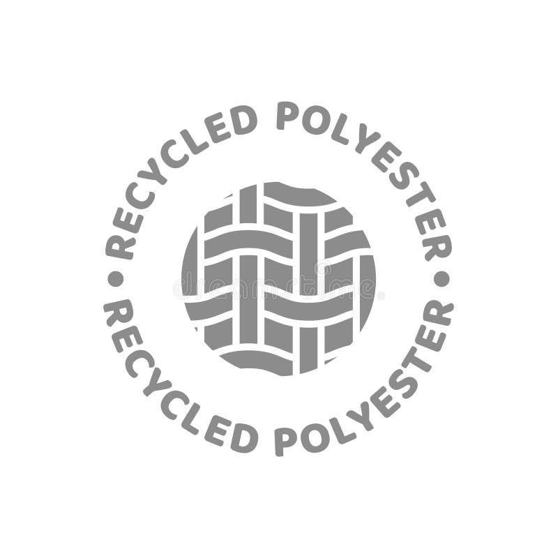 Recycled Polyester Vector Label Stock Vector - Illustration of textile ...