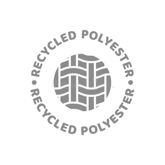 Recycled Polyester Vector Label Stock Vector - Illustration of textile ...