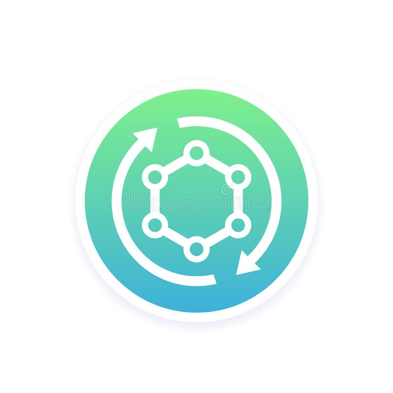 Polymer Icon, Monomer Molecule Vector Stock Vector - Illustration of ...