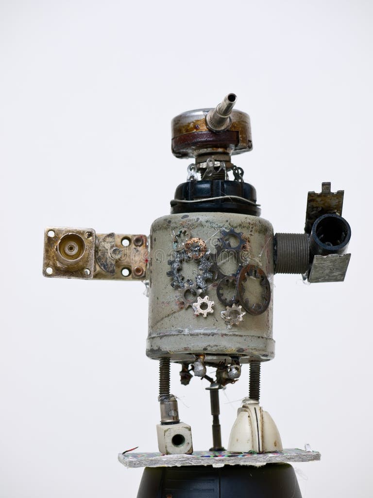 Robot Made Out Recycled Materials Stock Photos - Free & Royalty-Free ...