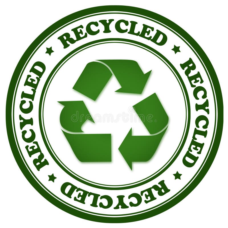 Recycled sign stock illustration. Illustration of dispose - 5566204