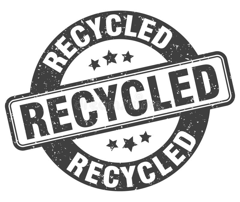 Recycled Stamp. Recycled Label. Round Grunge Sign Stock Vector ...