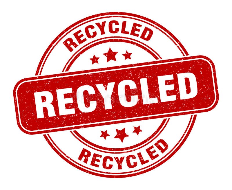 Recycled Stamp. Recycled Round Grunge Sign Stock Vector - Illustration ...