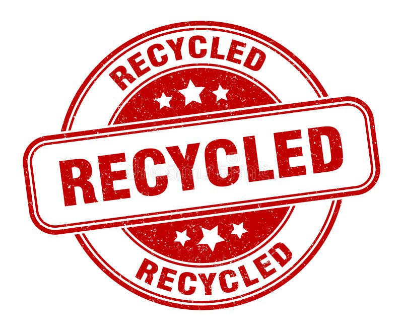 Recycled Stamp. Recycled Round Grunge Sign Stock Vector - Illustration ...