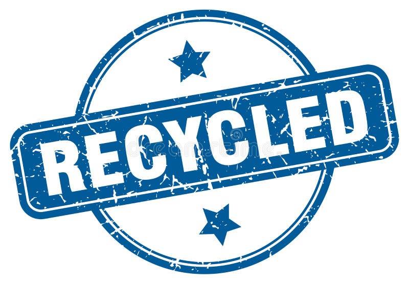 Recycled stamp stock vector. Illustration of biosphere - 8805612