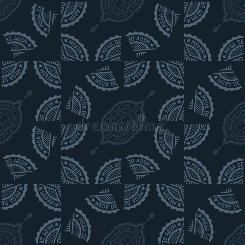 Recycled Typography Seamless Pattern Stock Vector - Illustration of ...