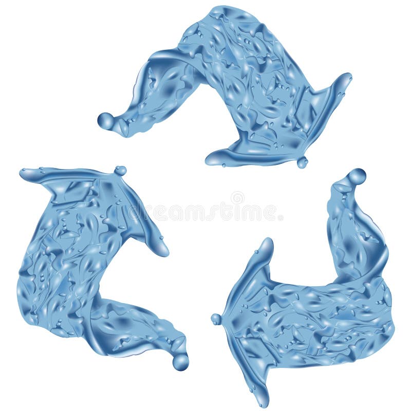 Recycled Water Icon. Eco and Alternative Energy Vector Icon Set. Energy ...