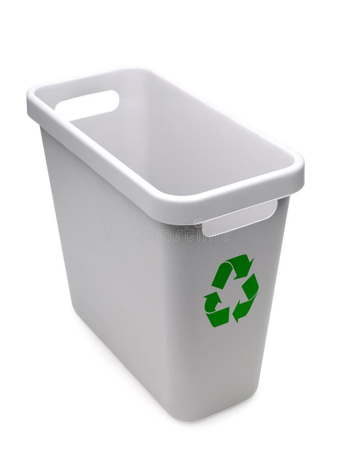 Recycleer Bakken Voor Document, Plastiek, Blikken En Afval Stock Foto ...