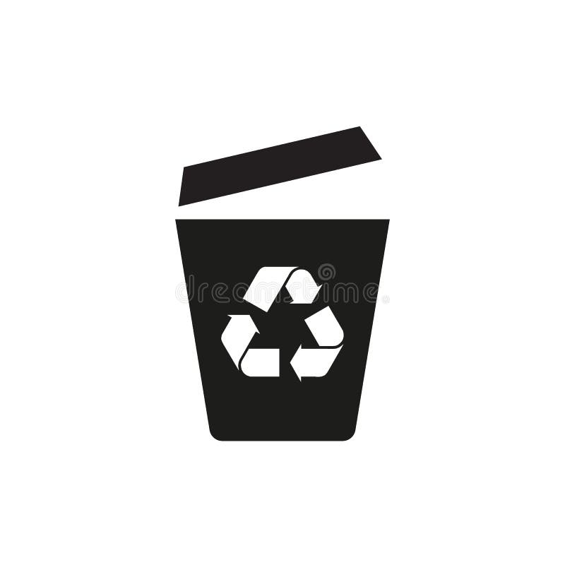 Bakken Van Het Kleuren De Kringloophuisvuil Met Document, Glas ...