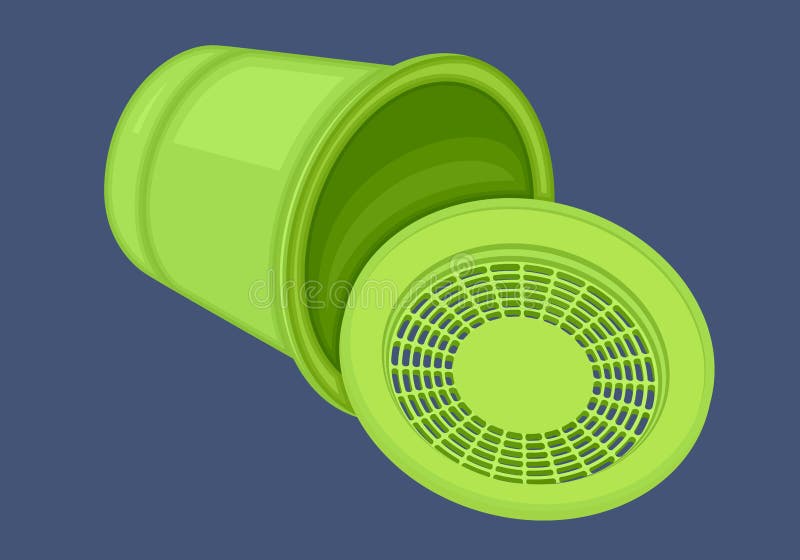 Recycleer Bak Isometrische Vlakke Vector Vector Illustratie ...