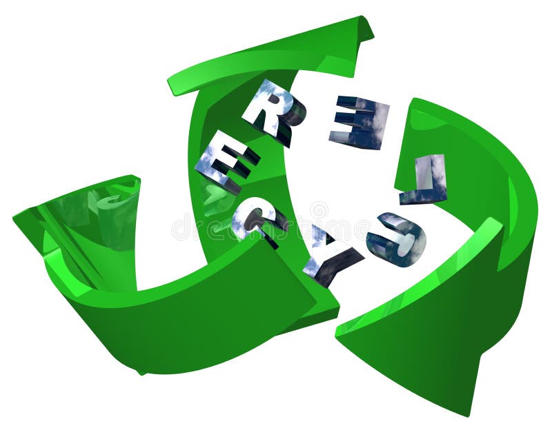 Recycleerbaar Symbool Voor Recycling Van Fietsen - Symbool Concept ...