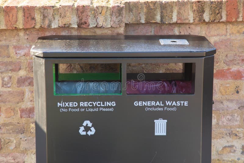 Recyclen bin stock image. Image of environment, background - 179640813