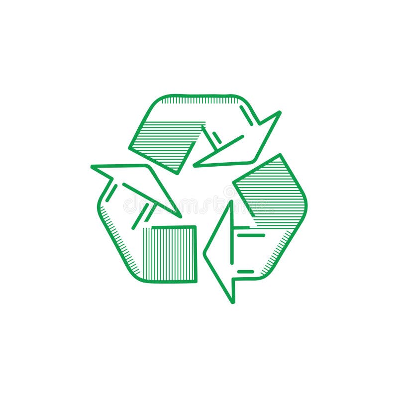 Recyclesymbol. Vector Illustration Decorative Design Stock Vector ...