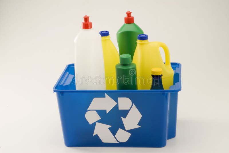 Green Paper Recycling Bin Isolated on White Stock Photo - Image of ...