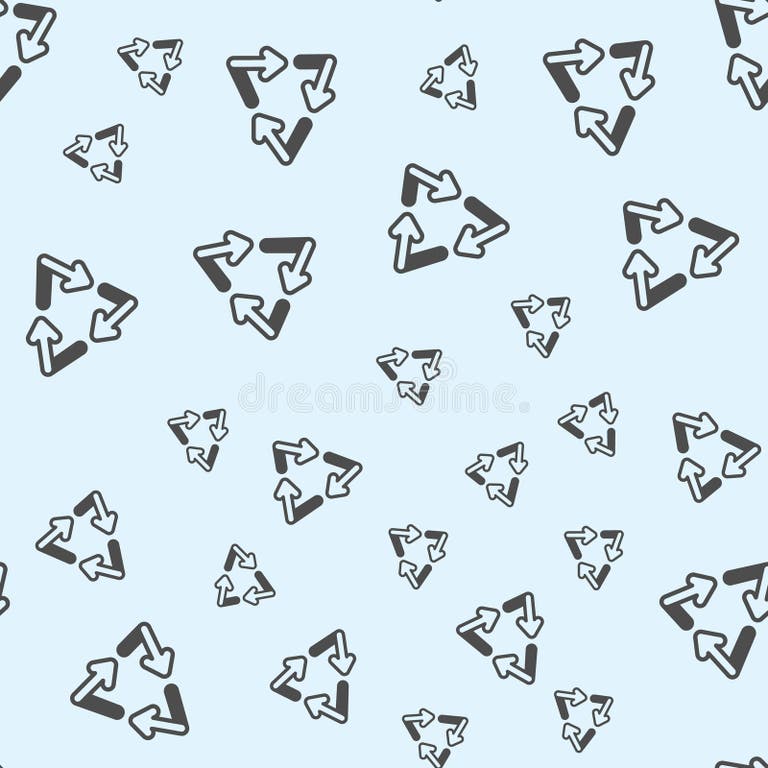 Recycling Arrows Solid Seamless Pattern, Climate Change Theme. Vector ...