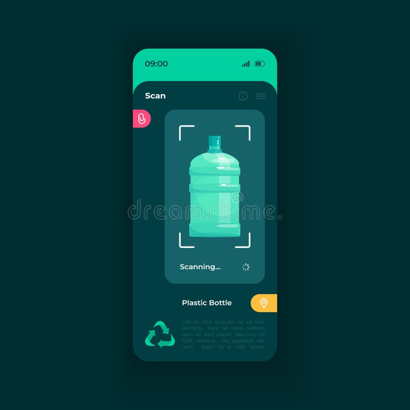 Recycling Management Cartoon Smartphone Interface Vector Templates Set ... Recycling Management Cartoon Smartphone Interface Vector Templates Set ...