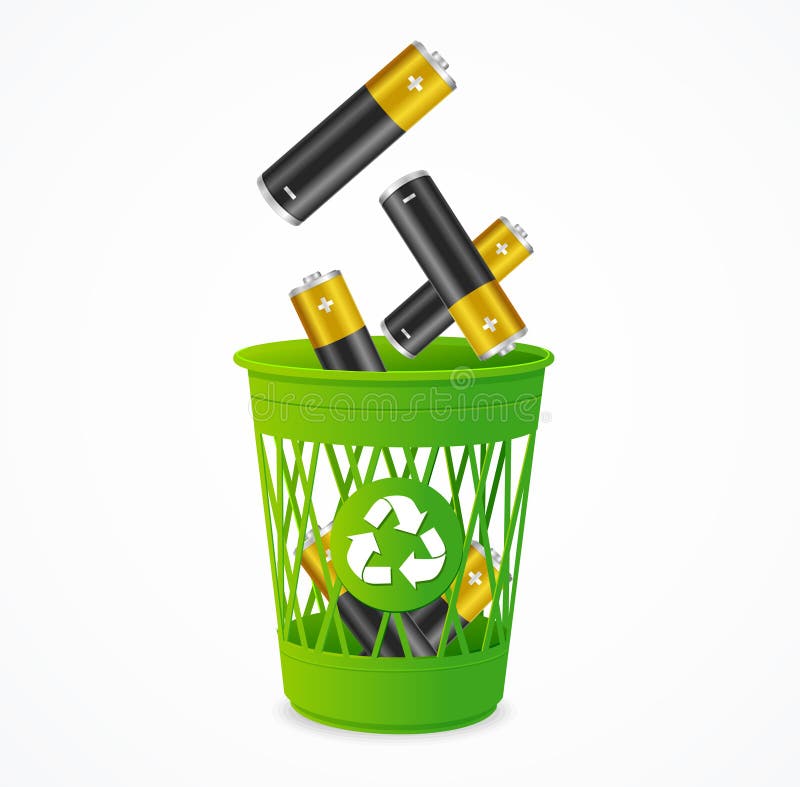 Recycling Battery Line and Glyph Icon, Recycle and Ecology, Battery ...