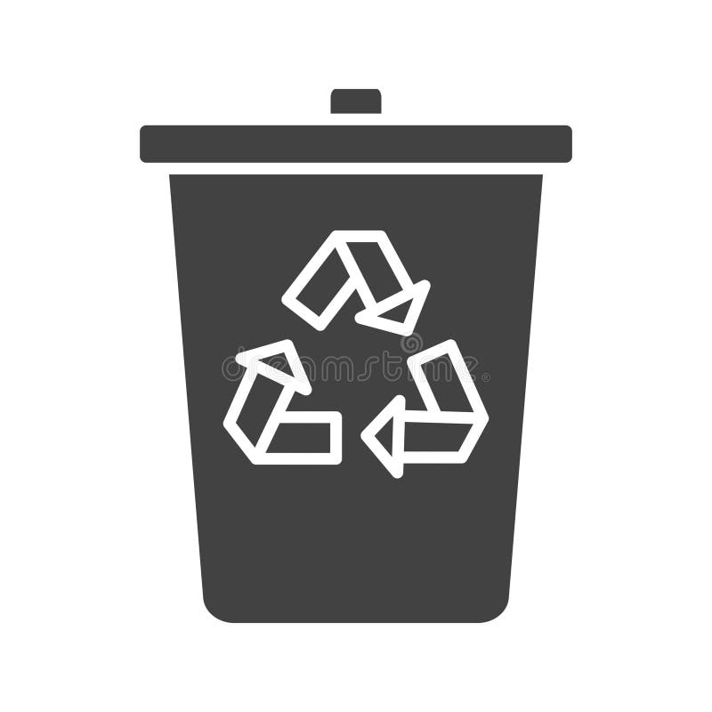 Recycling Bin Icon Vector Image. Stock Vector - Illustration of delete ...