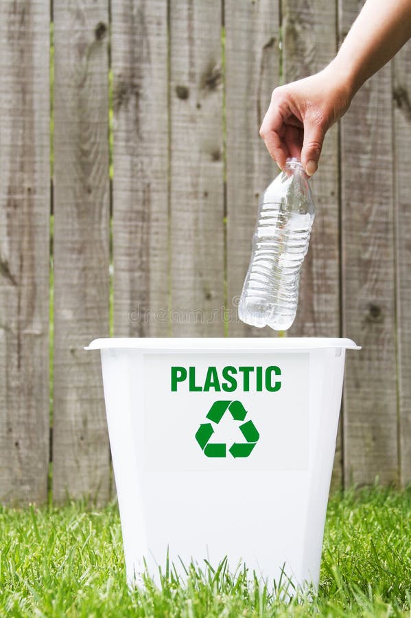A recycling bin outside stock photo. Image of metal - 107444698