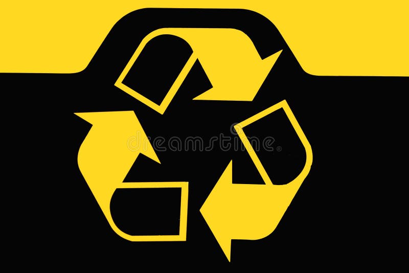 Recycling bin sign stock photo. Image of black, plastic - 7521812