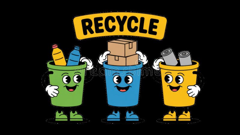 107 Recycle Waste Bin Character Stock Photos - Free & Royalty-Free ...