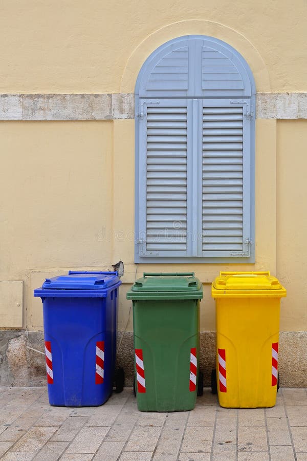 Recycling bins stock image. Image of container, separate - 48944139