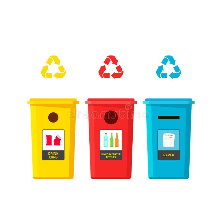 Recycling Blue Bins Stock Illustrations – 3,354 Recycling Blue Bins ...
