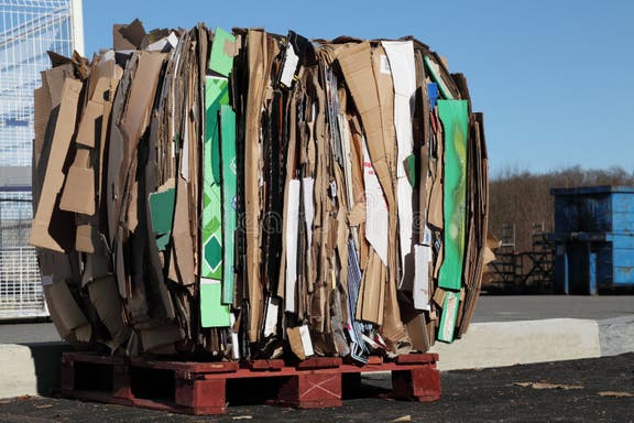 Recycling Carboard Waste stock image. Image of folded - 17971269