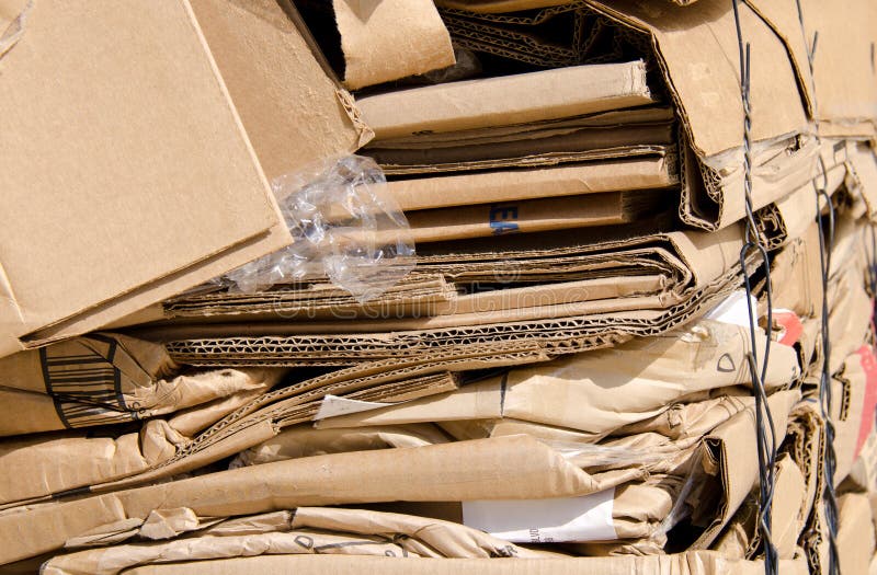 Recycling cardboard stock image. Image of cardboard, environmentally ...