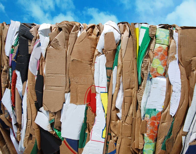 Recycling cartons stock photo. Image of paberbales, greenhouse - 30375278