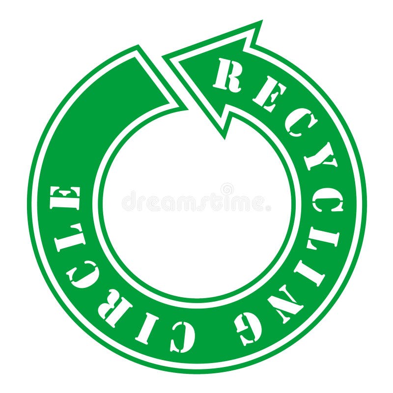 Recycling circle stock illustration. Illustration of green - 19700346