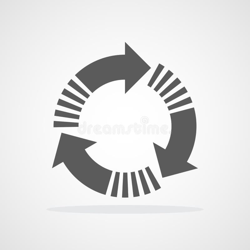 Recycling Circle Arrow. Vector Illustration. Stock Illustration ...