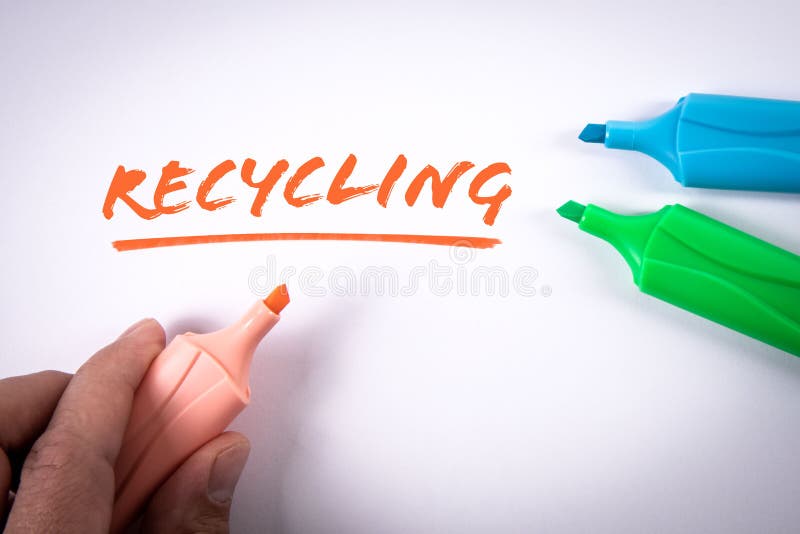 RECYCLING. Clean Environment and Processing Industry Concept Stock ...
