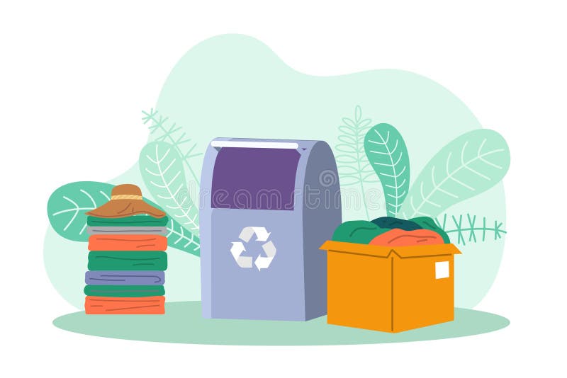 Recycling Clothes. Reusing Clothes Helps Reduce Textile Waste and ...