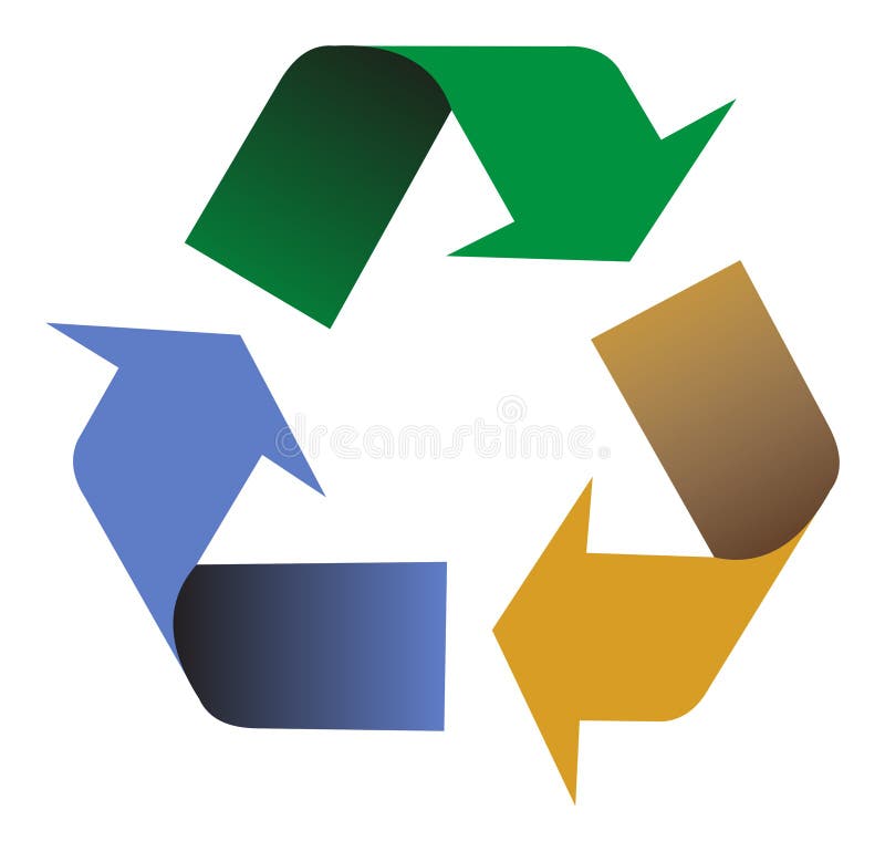 Recycling arrows stock vector. Illustration of conceptual - 18410899