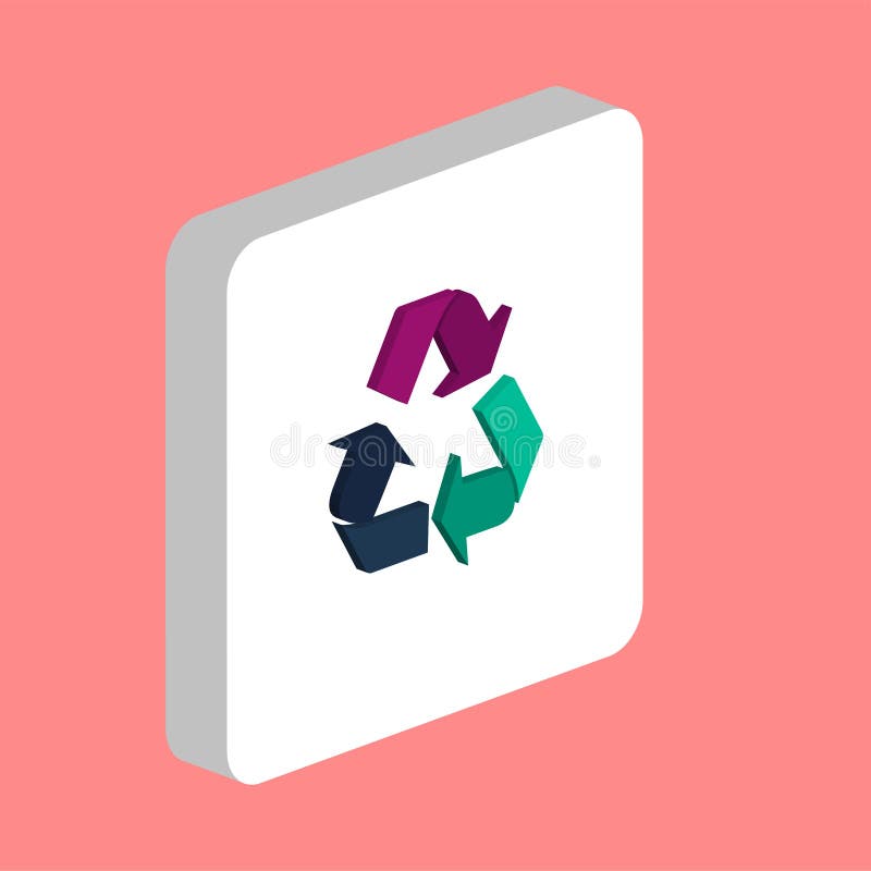 Square Recycling Symbol stock illustration. Illustration of recycle ...