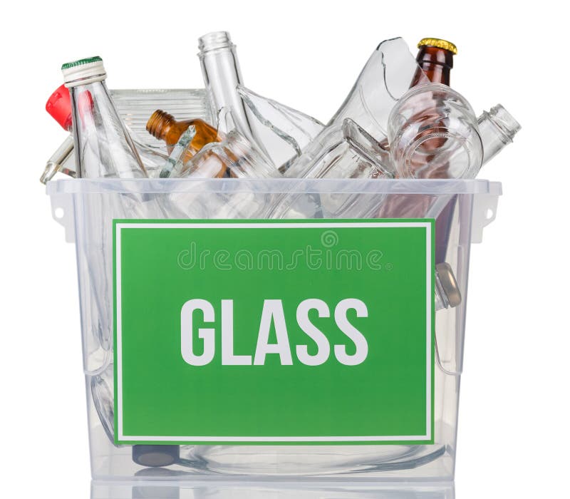Glass waste stock photo. Image of containers, assortment - 32533524