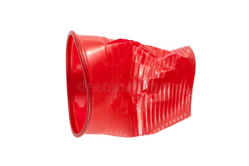 Fallen Plastic Red Party Cup on Its Side on a Table. Nightclub or Disco ...