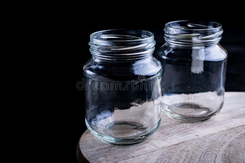 Recycling Concept. Two Reusable Glass Jars Stock Photo - Image of ...