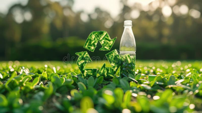 Recycling Concept in Vibrant Green, Symbolizing Eco-friendly Practices ...