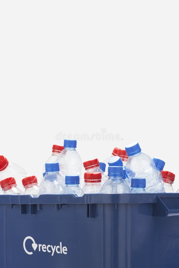 Recycling Container Filled with Empty Plastic Bottles Stock Image ...